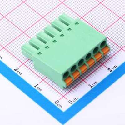 JL15EDGKN-38106G01 插拔式接线端子 1x6P 3.81mm 排数:1 每排P数