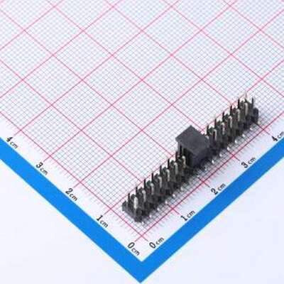 HB-PH9-254216PB2GOP 排针 间距:2.54mm 2x16P 方针 SMD,P=2.54mm