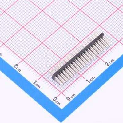 HB-PH1-127220PB2GOP 排针 间距:1.27mm 2x20P 直插 方针 插件,P=