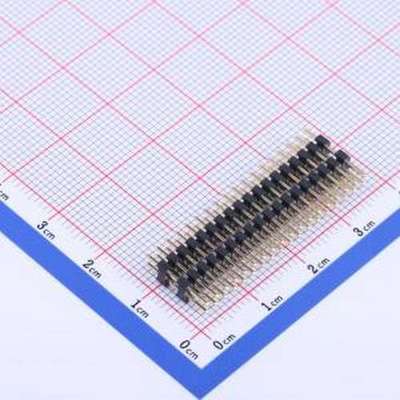 X4622WV-2X18I-C40D28-E60 排针 2x18P 间距:2mm 方针 插件,P=2mm