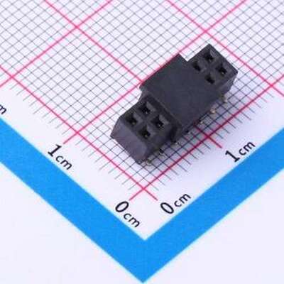 CS-1193SDIG-2X7SMT(H4.3) 排母 间距:2mm 2x7P 立贴 SMD,P=2mm