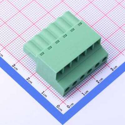 KF2EDGKC-5.0-6P 插拔式接线端子 5mm 1x6P 排数:1 每排P数:6 P=5