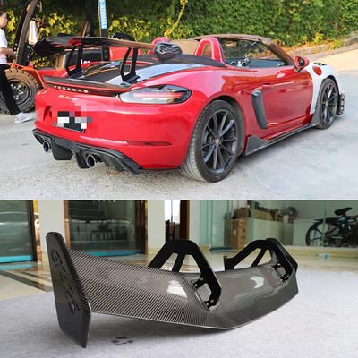 适用保时捷981987718碳纤尾翼