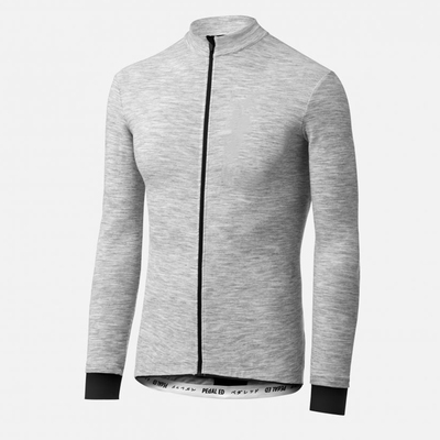 Pedaled冬季长袖加绒骑行服男女款山地车服装抓绒保暖装备公路车