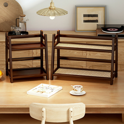 杯子收纳置物架桌面家用多层客厅茶杯架子小型茶桌上茶叶摆件展示