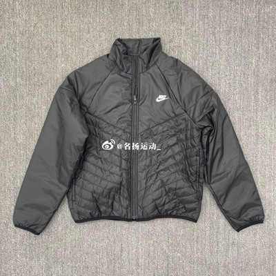 Nike秋冬男装立领运动薄棉衣休闲训练保暖透气夹克外套FB8196-010