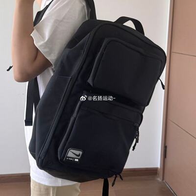 耐克Nike 黑色双肩包大口袋硬壳轻便通勤书包电脑背包 FN4106-010