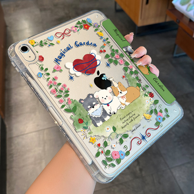 ipadair11寸保护套苹果平板iPadpro保护壳11代9有笔槽mini7透明pro2024轻薄13寸8散热a16壳子6新款iPad10外壳