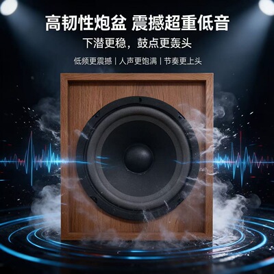 豪杰天韵发烧hifi级6.5寸低音炮超重低音喇叭无源低音炮音响音箱