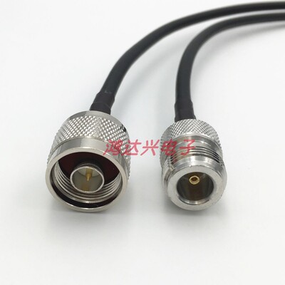 N型公头转母头射频馈线 N-JK RG59/LMR195射频线 L16公转母信号线