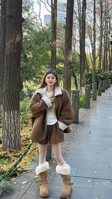 2025冬季新款韩系松弛感宽松显瘦百搭套装时尚气质外套女