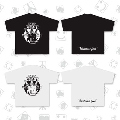 Kamky华人舞者XKeepingGear联名黑白短袖西海岸WestCoast嘻哈风格