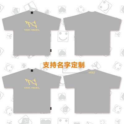 志仔老师xKeepingGear联名款Funky男女同款宽松黑白短袖小领口