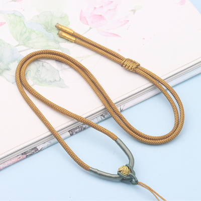 高档吊坠挂绳手工编织平安扣玉佛