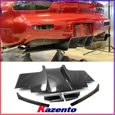 Mazdarx7改装FD3S碳纤维后唇