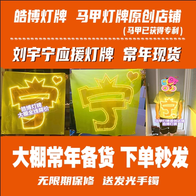 刘宇宁应援灯牌 马甲 胸牌  常年备货500＋  急用联系客服