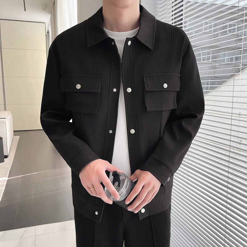 秋季男士外套韩版休闲帅气春秋夹克修身短款2023新款时尚衣服潮流