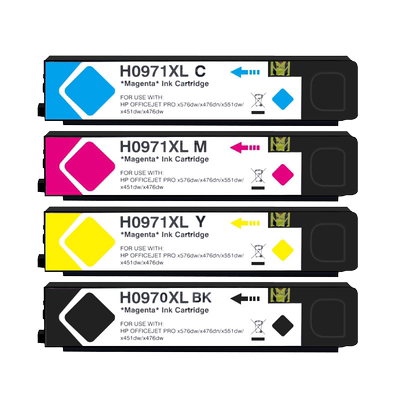 格之格适用惠普970xl 971xl墨盒 x451dn/dw x551/dw x576/dw x476dn/dw CN625AA HP Officejet Pro打印机墨盒