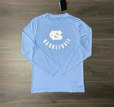 NCAA北卡投篮训练球员版投篮服精英篮球运动宽松速干弹力长袖T恤