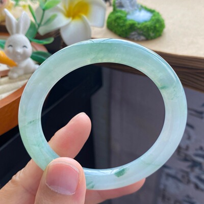 6.37批6055号52.8-9.1-8.6绿花如诗如画！甜绿底色清新脱俗！