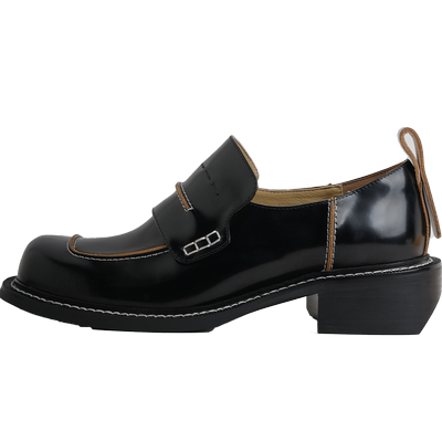 精选小小牛开边珠复古风乐福鞋