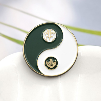阴阳太极图Power Rangers 恐龙战队 金属徽章胸针配饰 Pins