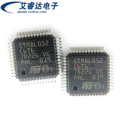 全新原装 STM8L052C6T6 LQFP-48 16MHz/32KB闪存/8位微控制器-MCU