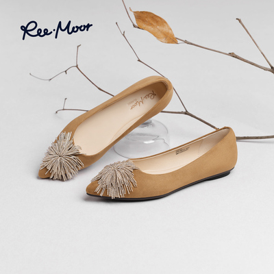 REEMOOR法式复古流苏平底单鞋