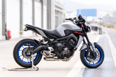 适用于雅马哈MT09 二代版本全段钛合金回旋可乐罐底排燃尽排气