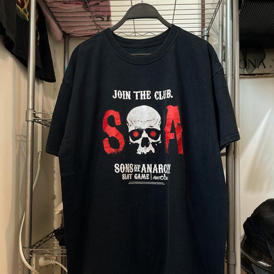 Sons of Anarchy混乱之子骷髅头印花短袖美式复古vibe高街潮牌t恤