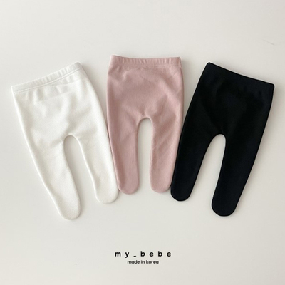 婴儿连脚裤袜纯色打底裤