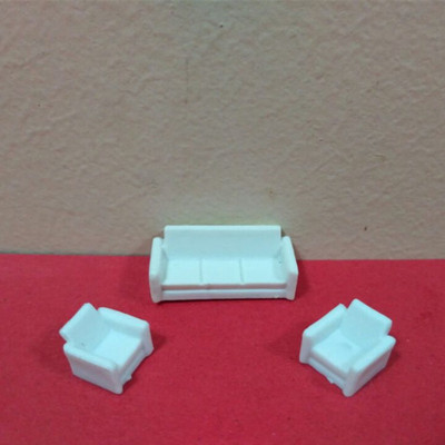 DIYV建筑模型1/75家具模型 1:75沙发单人双人ABS材质剖面户型材料