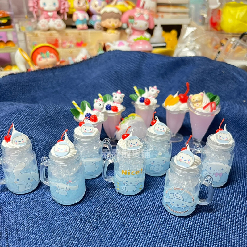 自制夜光三丽鸥沙冰杯diy卡通噗噗库洛米星之卡比帕恰狗款式现货