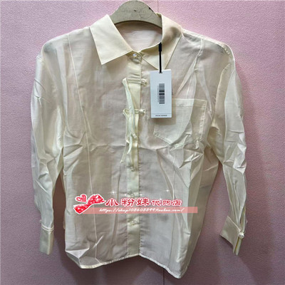 A1CAE3236女装2024秋新中式衬衫A1CAE323682