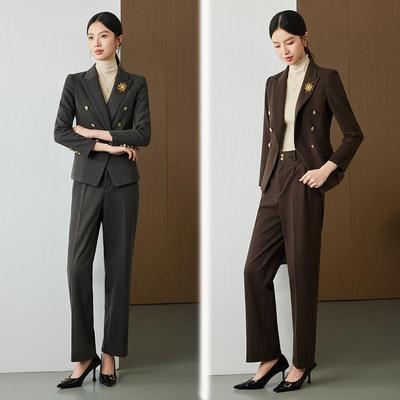 工厂大女御主业装跨境西职业西装女FTA8863冬跨境职姐服正装