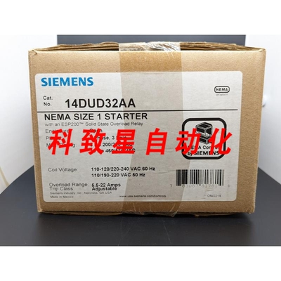 工业配件14DUD32AA SIZE 1 3P 120/240V STARTER 5.52A OVERLOAD