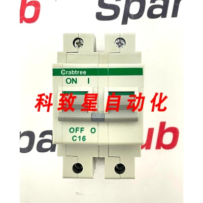 工业配件CRABTREE POLESTAR 62C/16 断路器 2极 16A