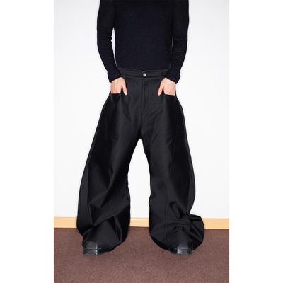 FEAR4FREE Machete pants弯刀O型立体剪裁阔腿裤设计师小众茧型裤