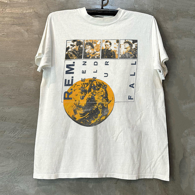 快转眼球乐队美式重磅棉短袖T恤