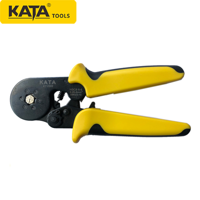 锴达 KATA管型端子钳压线钳棘轮冷压钳四边六边针式压接钳KT12301