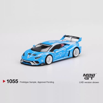 MINIGT 1:64 #1055 兰博基尼 Huracan GT LB 宽体 天蓝 合金车模