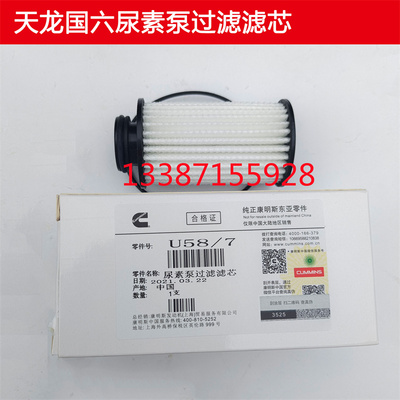 适用国六东风天龙尿素泵滤芯