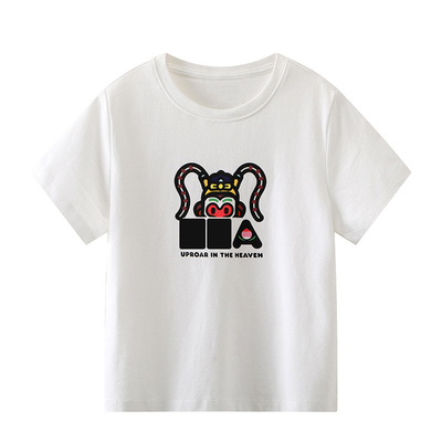 品牌撤柜圆领动漫短袖纯棉T恤