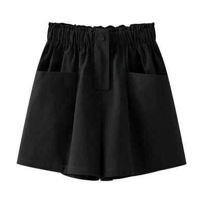 薄款短裤花苞裤小众高腰