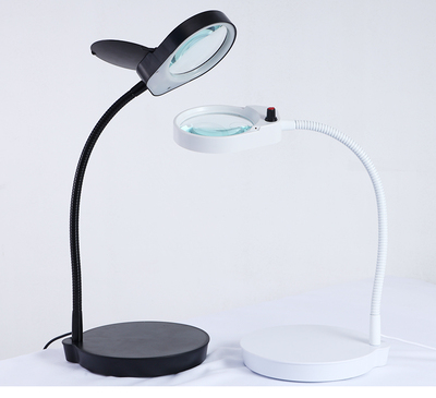 PDOK子母镜片直径10cm万向支架10X/20X阅读维修PD-4S台式带灯放大