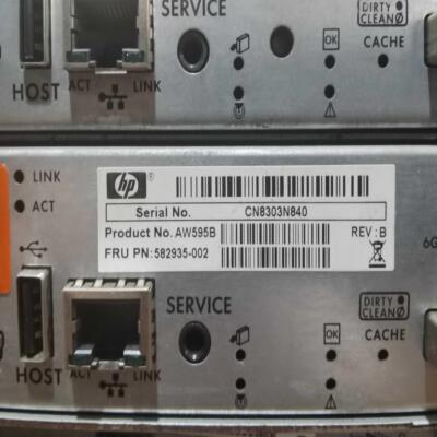 HP P2000 G3 MSA控制器 AW595A 582935-001 AW595B 582935-002