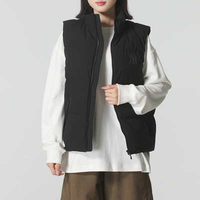 MLB官方 男装女装2025新款运动马甲户外跑步健身训练保暖羽绒背心