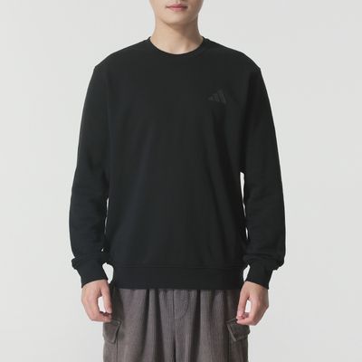 阿迪达斯卫衣男装 2025新款运动服时尚休闲圆领套头衫上衣 KB5204