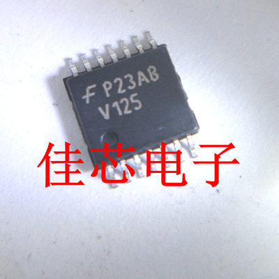 74VHC125MTCX V125 三态输出高有效四总线缓冲门