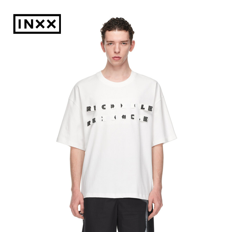 【INXX】RECYANCLE商场同款潮流街头宽松休闲短袖T恤情侣同款_虎窝淘